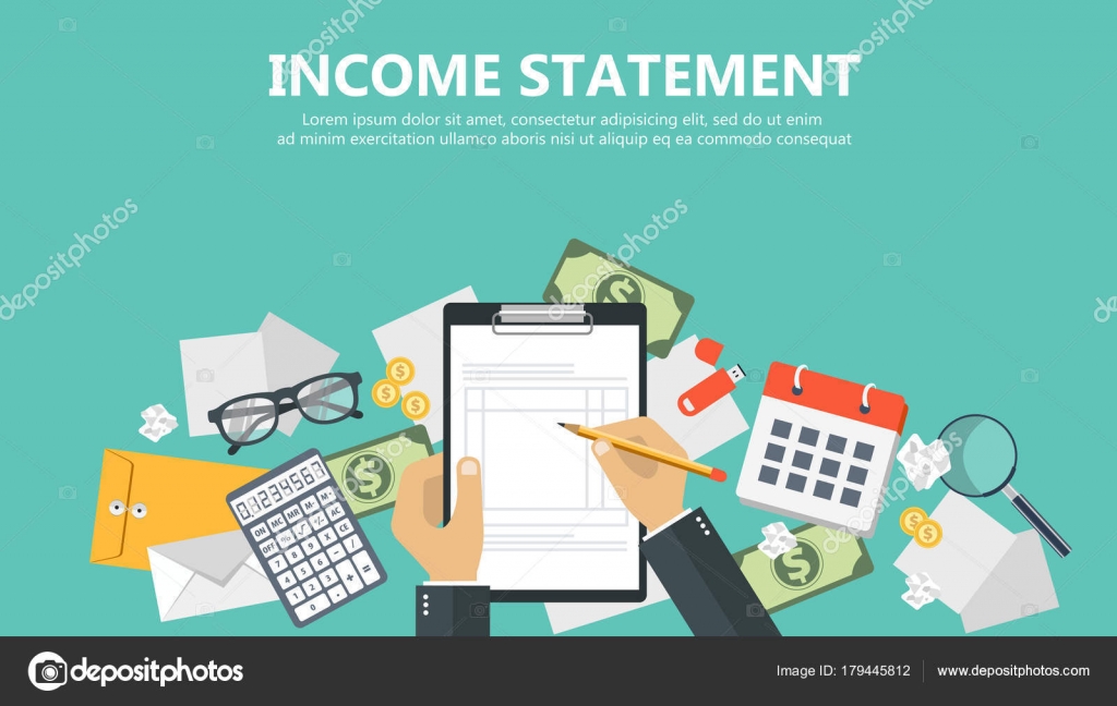 Invoice Financial Calculations Working Process Businessman Hands ...