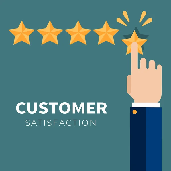 Rating Customer Service Illustration Man Sitting Floor Holding Tablet ...