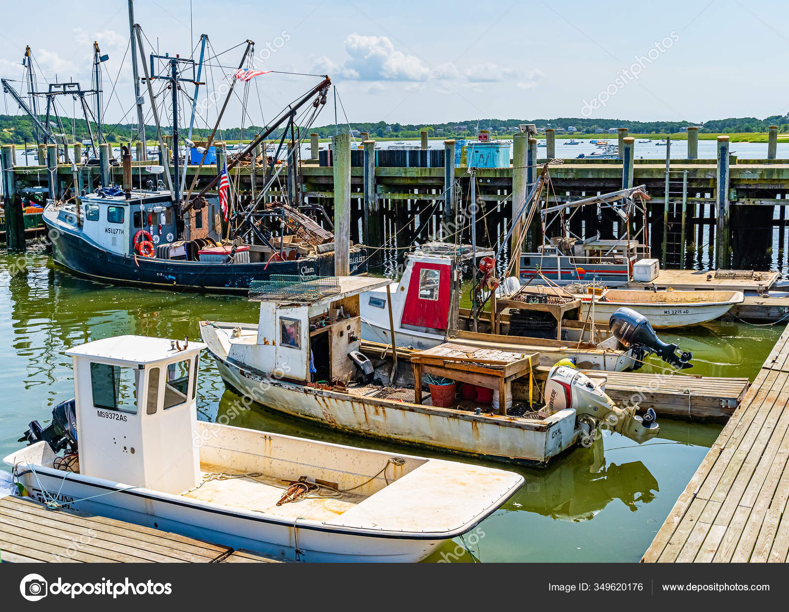 Wellfleet Cape Cod August 2019 Boats Ships Wellfleet Harbor Area ...