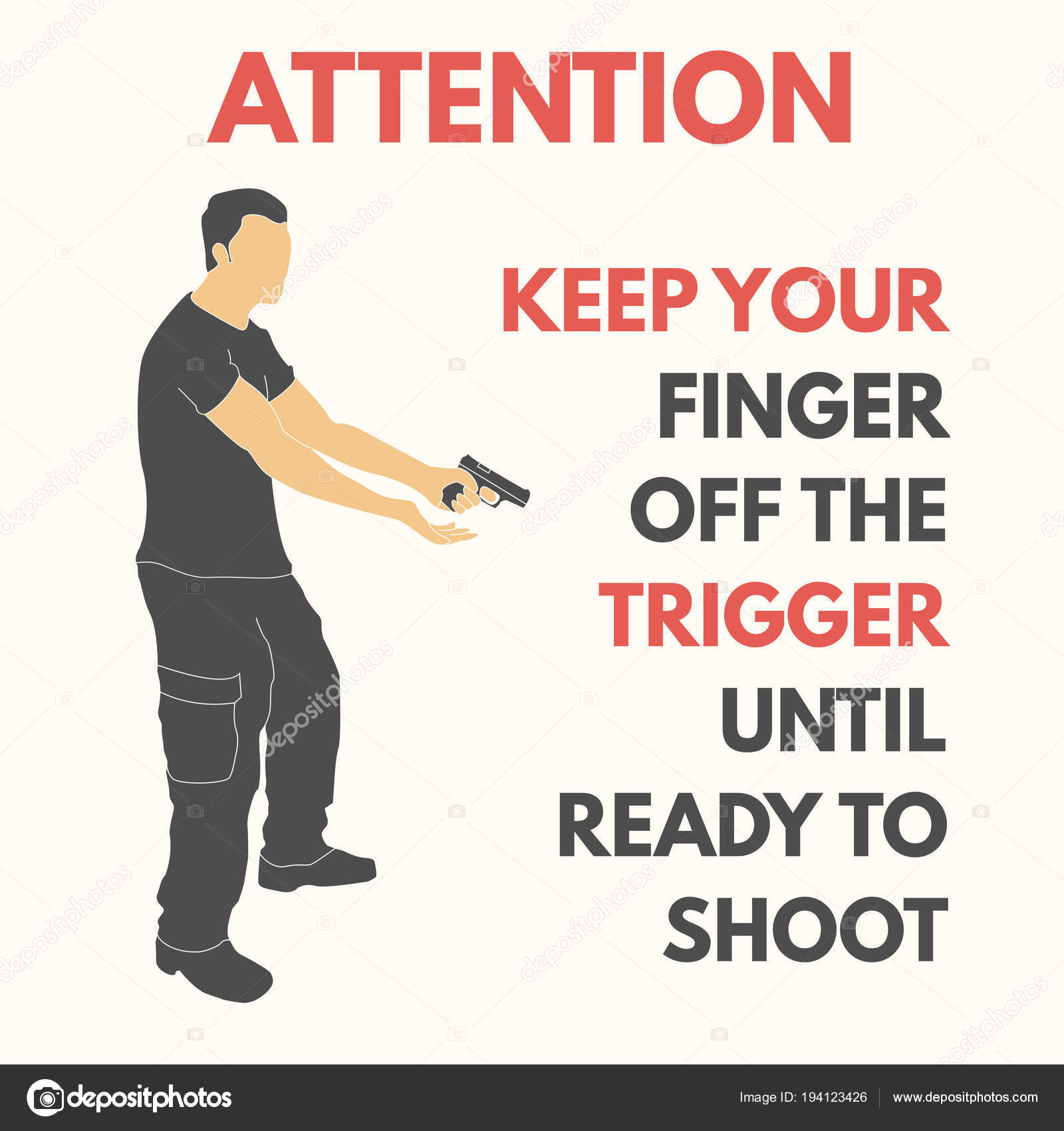 Practical shooting safety rules Stock Vector Image by ©solovevalex ...