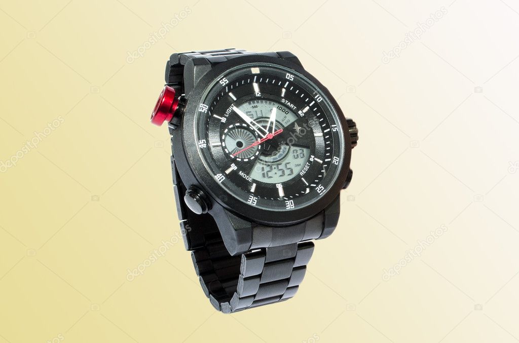 Digital-analog watch isolated — Stock Photo © rokiir@gmail.com #127800226
