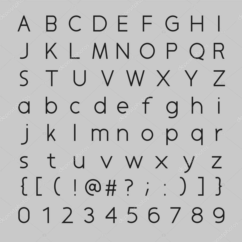 Font Design, letters and numbers vector — Stock Photo © whon.004 ...