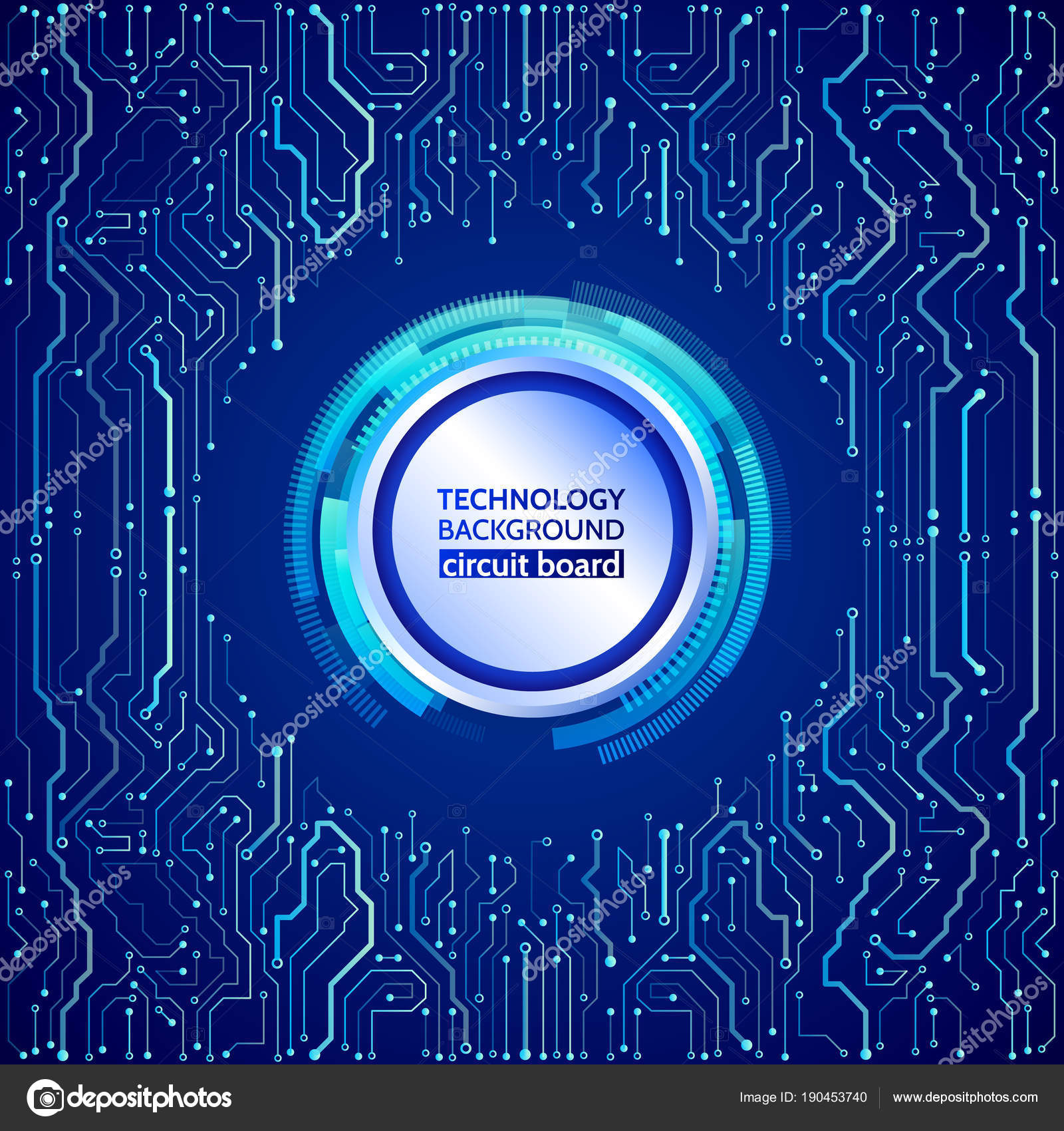 Circuit board vector illustration. High-tech technology background texture. Stock Vector by ...