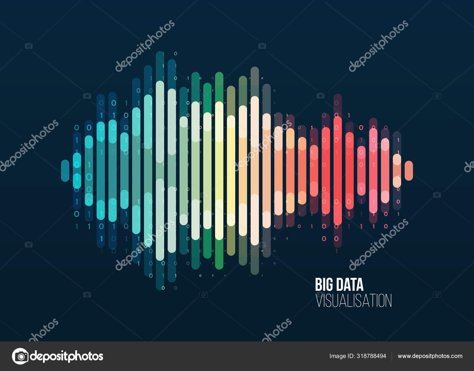 Connection Structure Data Array Visual Concept Big Data Connection Complex Stock Vector By