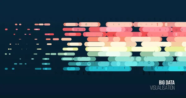 Big Data Visualization Information Analytics Concept Abstract Stream ...