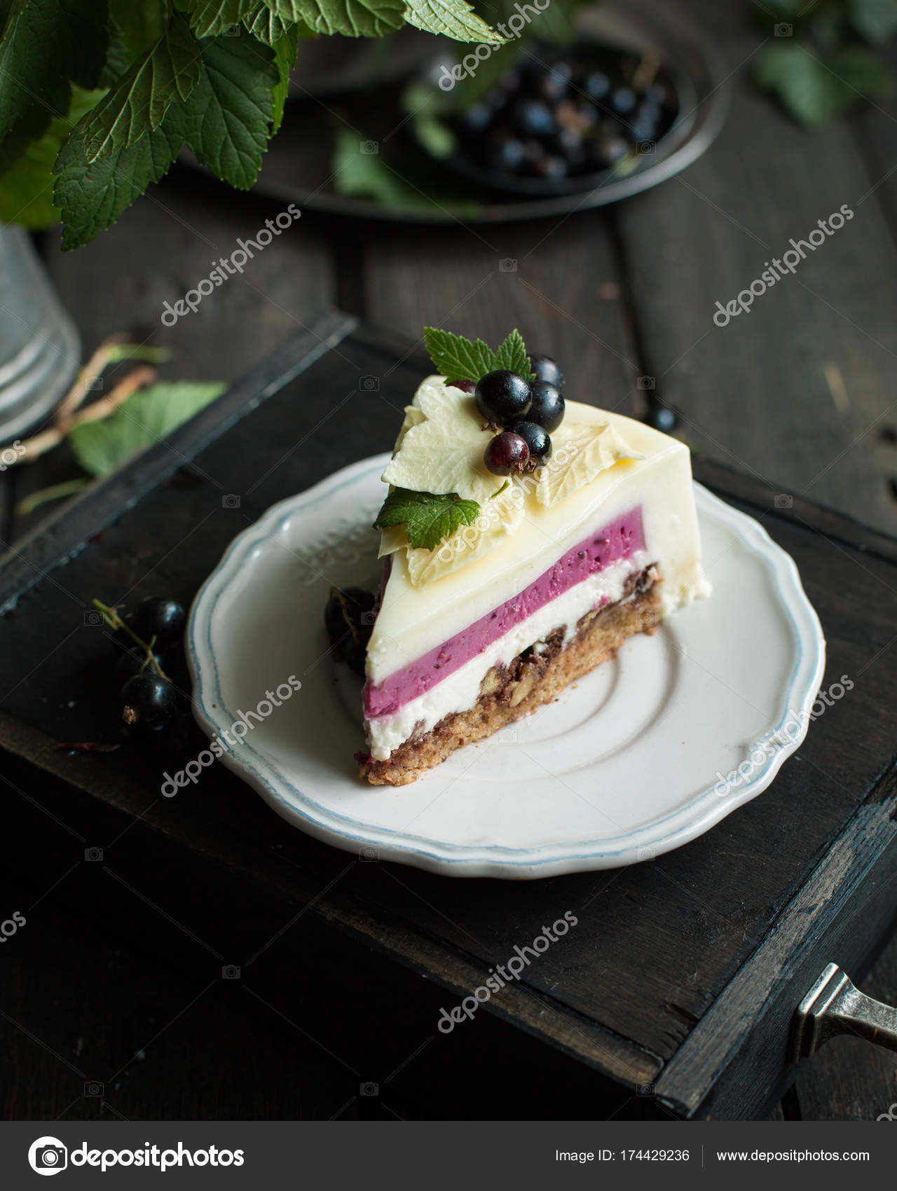 A modern mousse cake — Stock Photo © anna_tukhfatullina #174429236