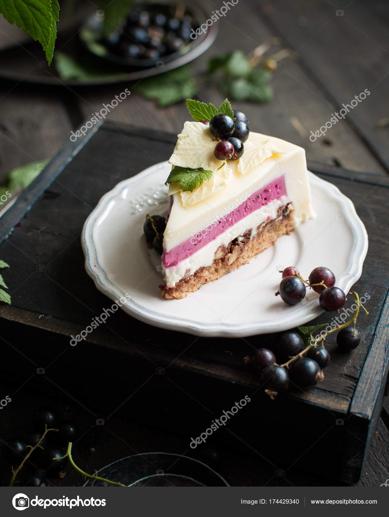 A modern mousse cake — Stock Photo © anna_tukhfatullina #174429340