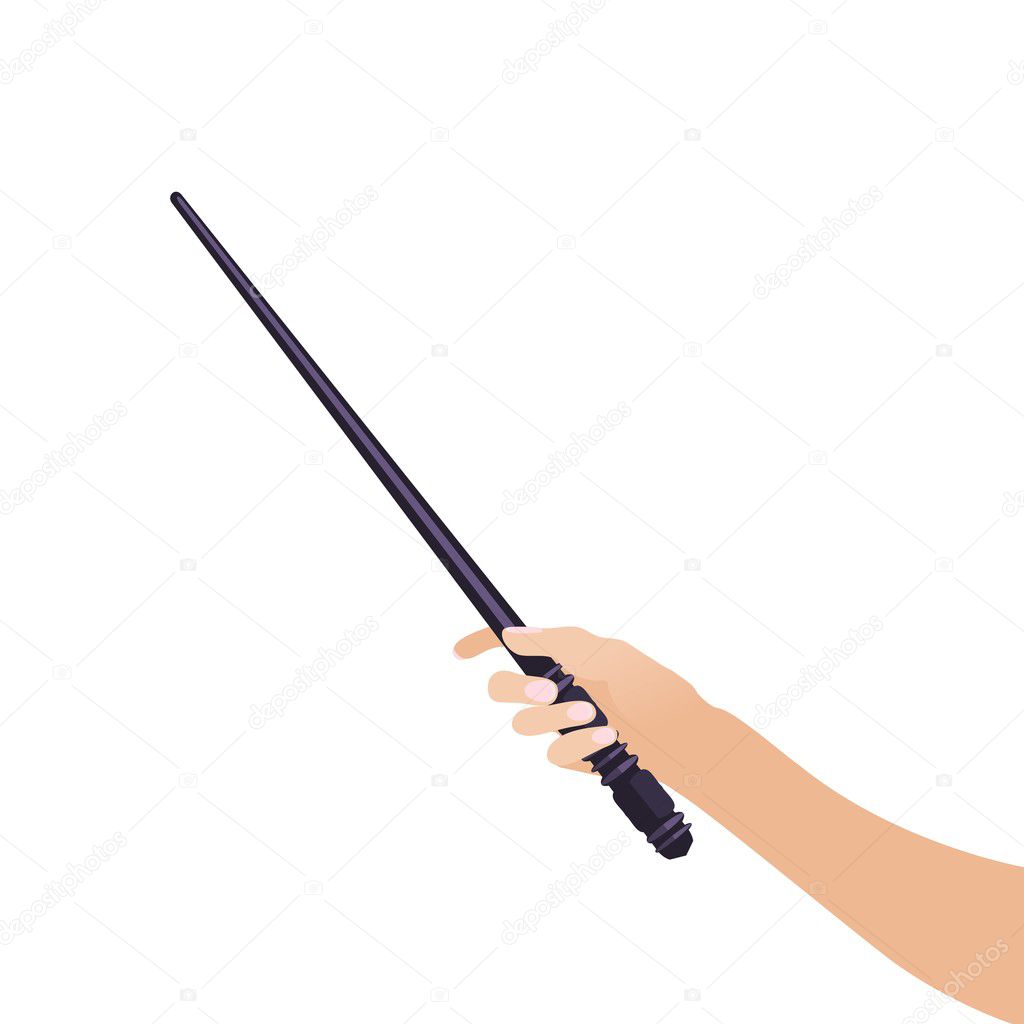 Magic wandin hand for witches and wizards vintage sticks witchcraft ...