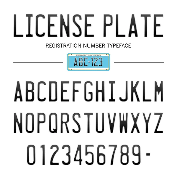 License plate font Stock Photos, Royalty Free License plate font Images ...