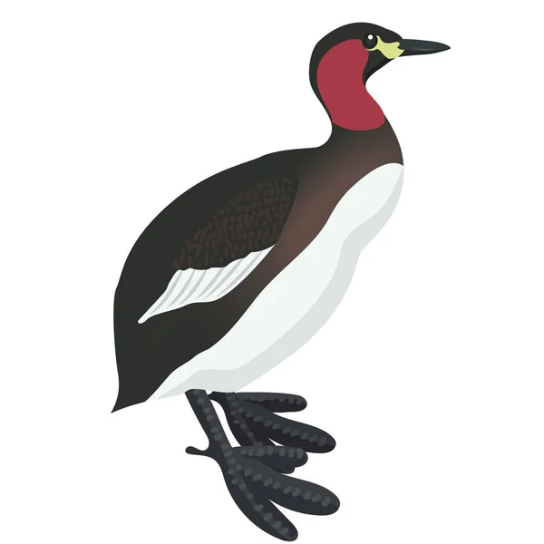 Pájaro carey detalizado sobre fondo blanco, pájaro en estilo moderno de ...