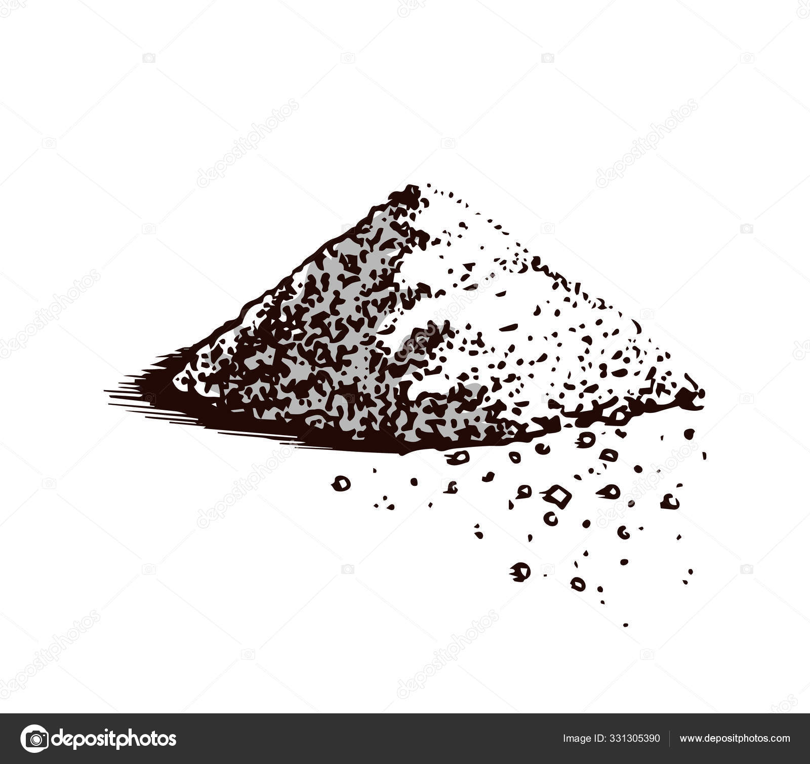 Salt Pile Drawing