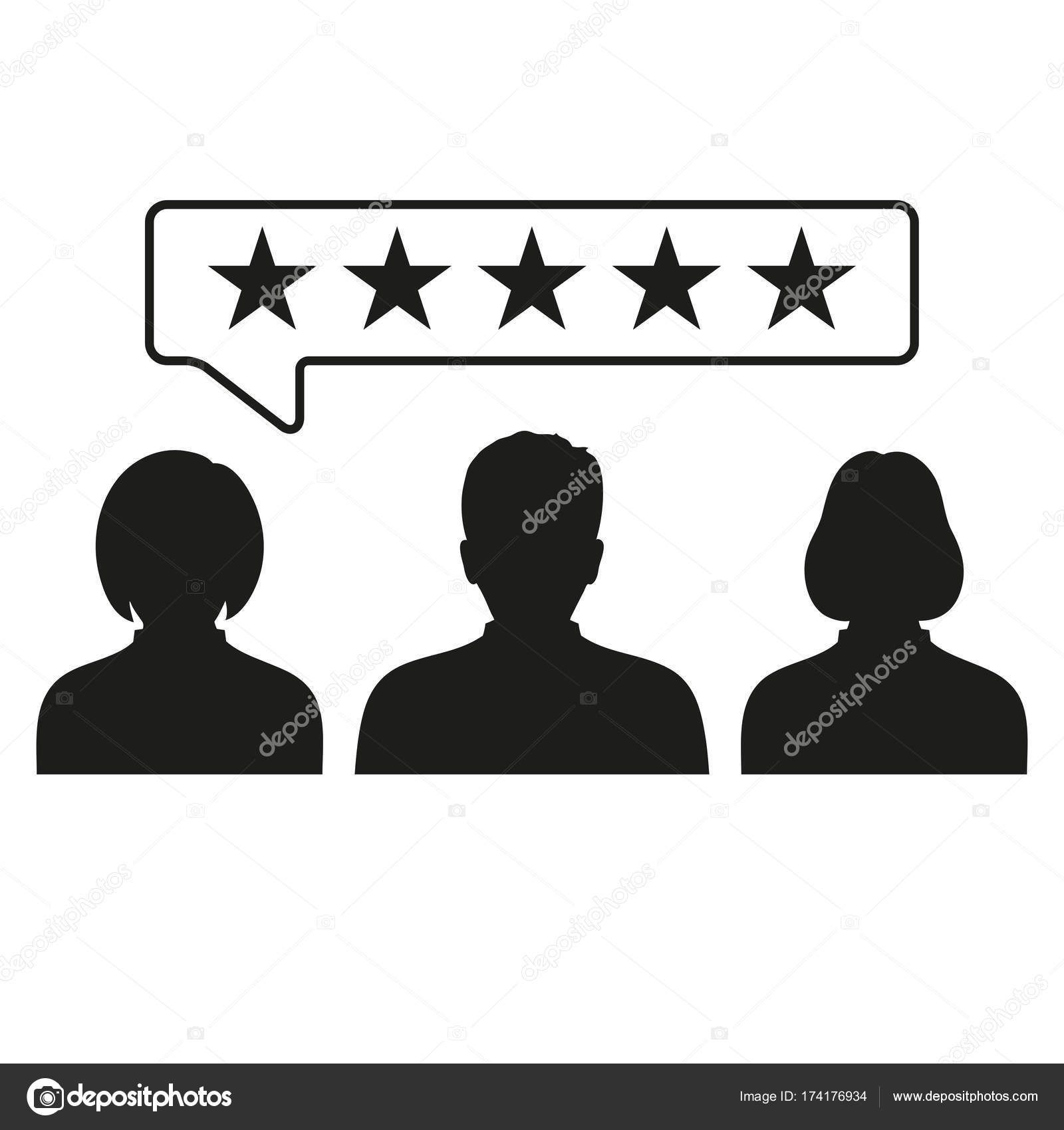 Customer reviews, rating, user feedback icon. Business concept rating ...