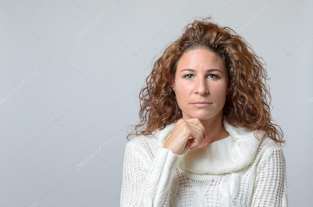 Woman with a serious expression Stock Photo by ©info.michaelheim ...