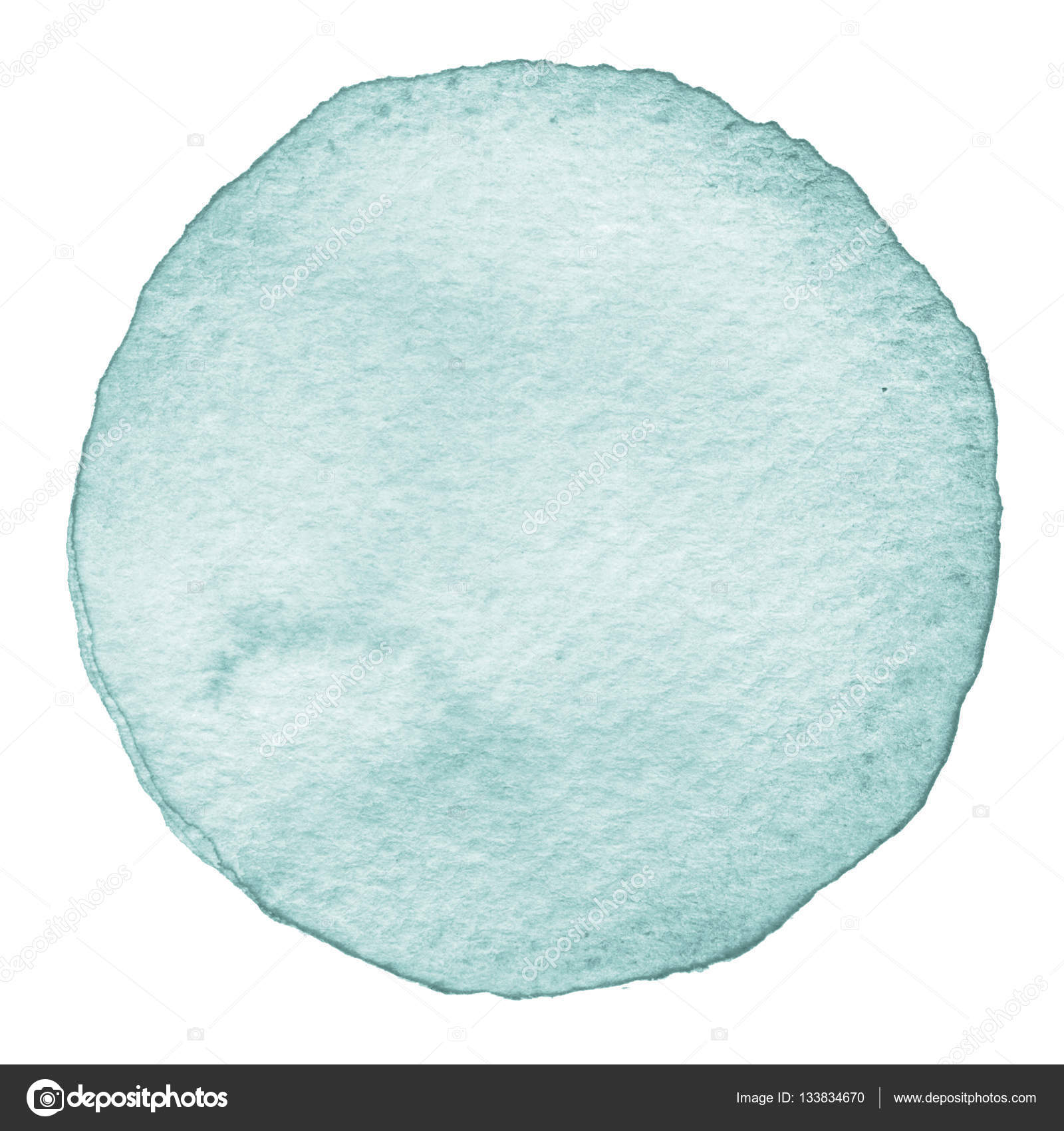Gray watercolor circle. Stain with paper texture. Design element ...