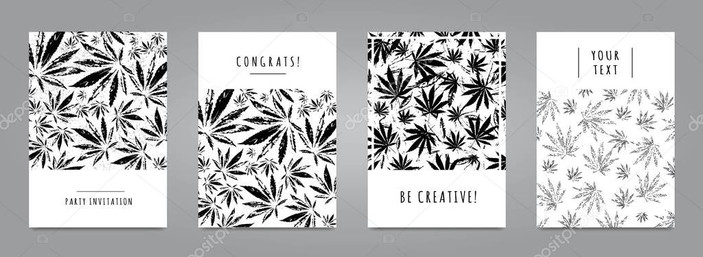 Carta de marihuana Vector Art Stock Images | Depositphotos