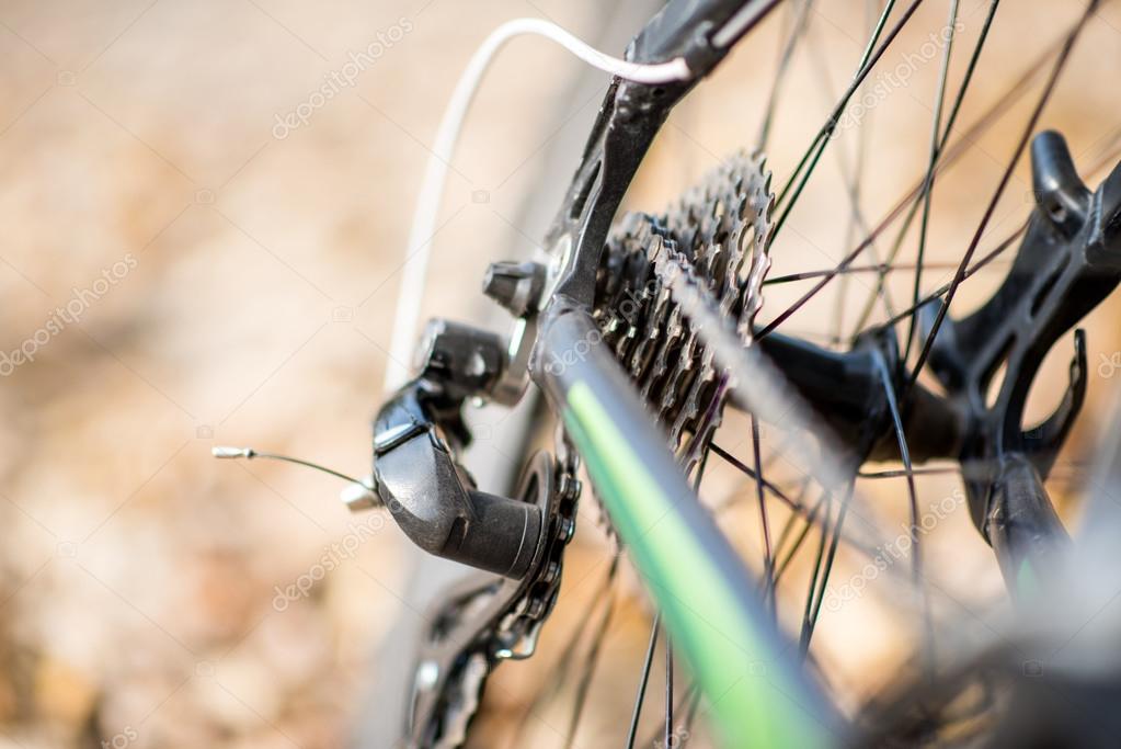 Rear wheel of bicycle — Stock Photo © RomanPashkovsky #127650542
