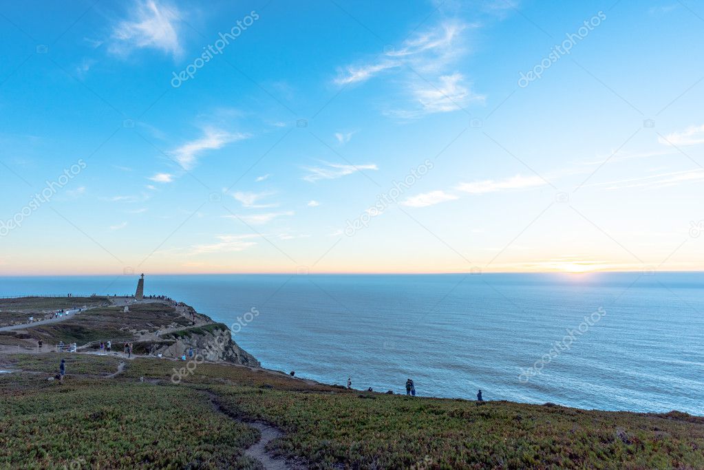 View of Cabo da Roca (Cape Roca), Portugal, the westernmost point of ...