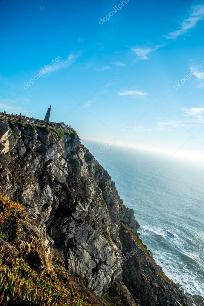 View of Cabo da Roca (Cape Roca), Portugal, the westernmost point of ...