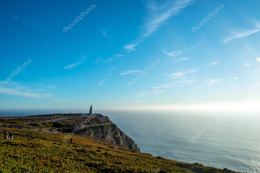 View of Cabo da Roca (Cape Roca), Portugal, the westernmost point of ...