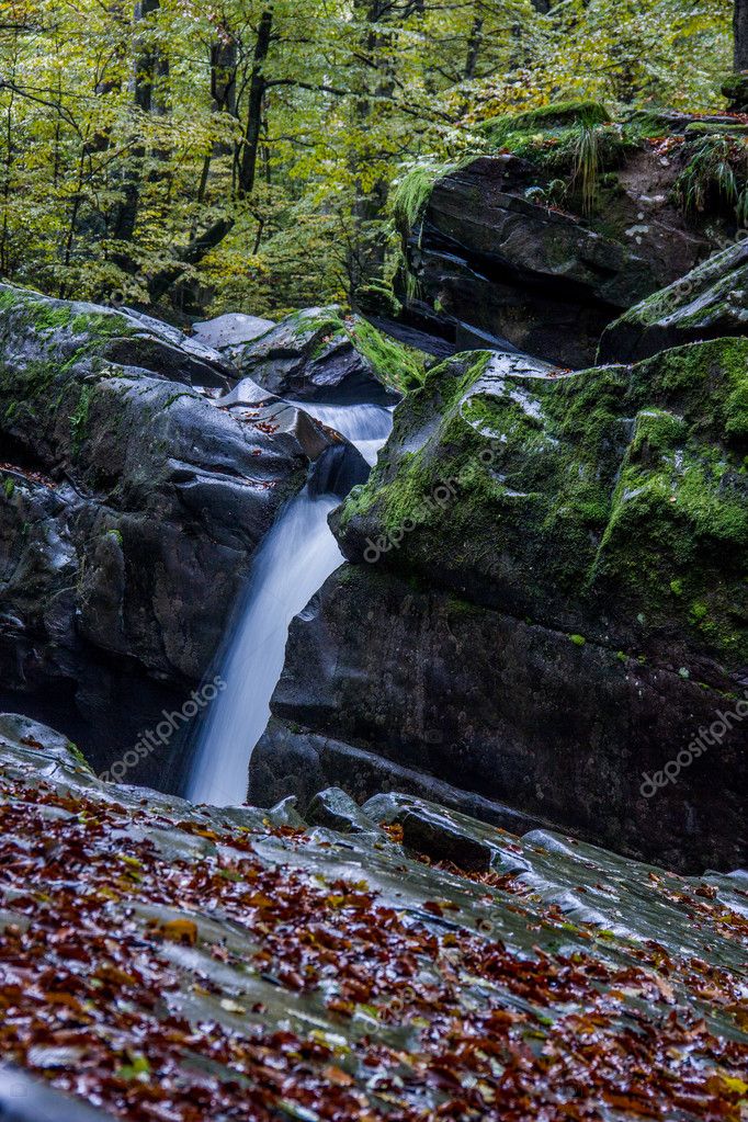 Fascinating waterfall in the mountains ⬇ Stock Photo, Image by ...