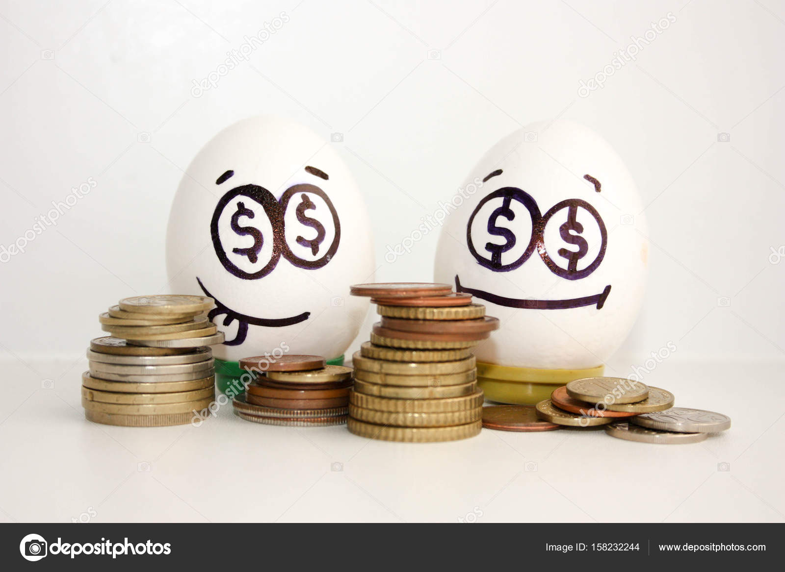 Business concept money. An egg showing — Stock Photo © xxxenium7 #158232244