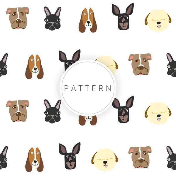 Dog draw pattern Vector Art Stock Images | Depositphotos