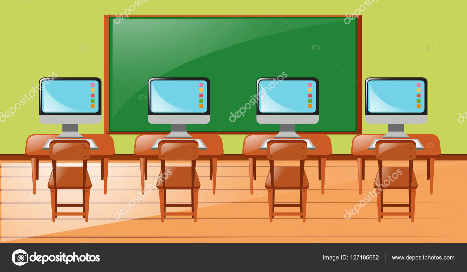 Computer Lab Cartoon