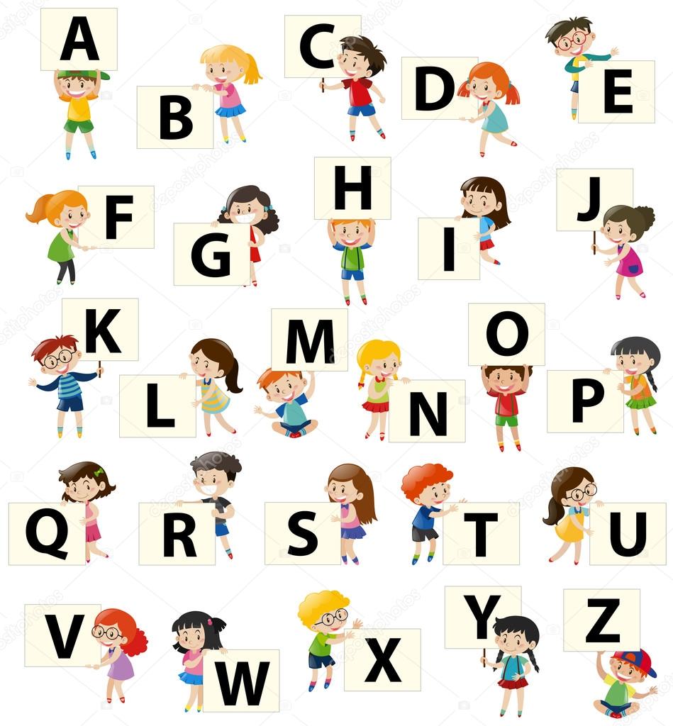 Alphabet font design on square board Stock Vector Image by ©brgfx ...