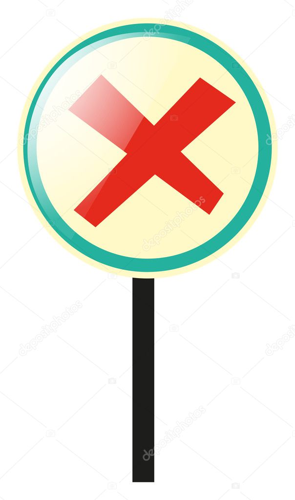 Round sign with red cross Stock Vector Image by ©brgfx #128567608