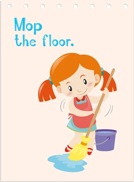 Trapear el piso Imágenes Vectoriales, Ilustraciones Libres de Regalías ...