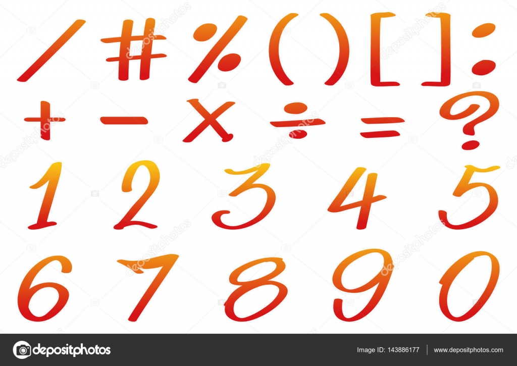 Maths Numbers And Signs