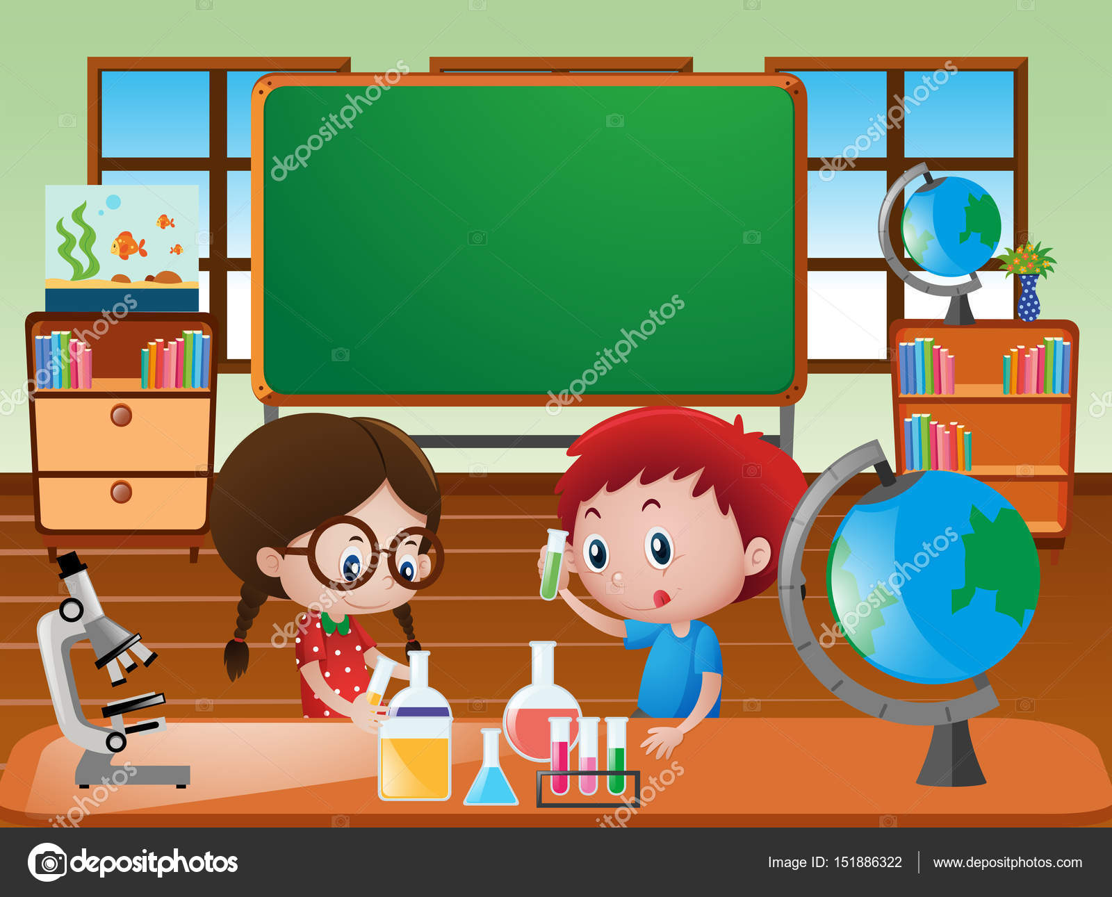 Science Class Cartoon