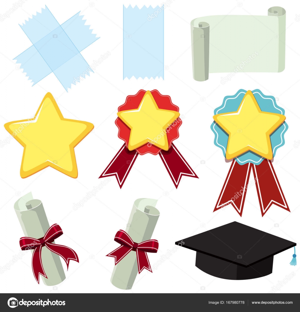 Différents symboles d'attribution et de papier Vecteur par ©brgfx 167980778