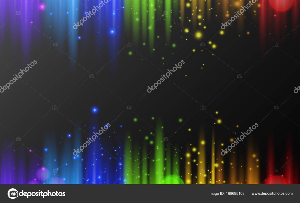 Background template with shiny lights in rainbow shade Stock Vector by ...