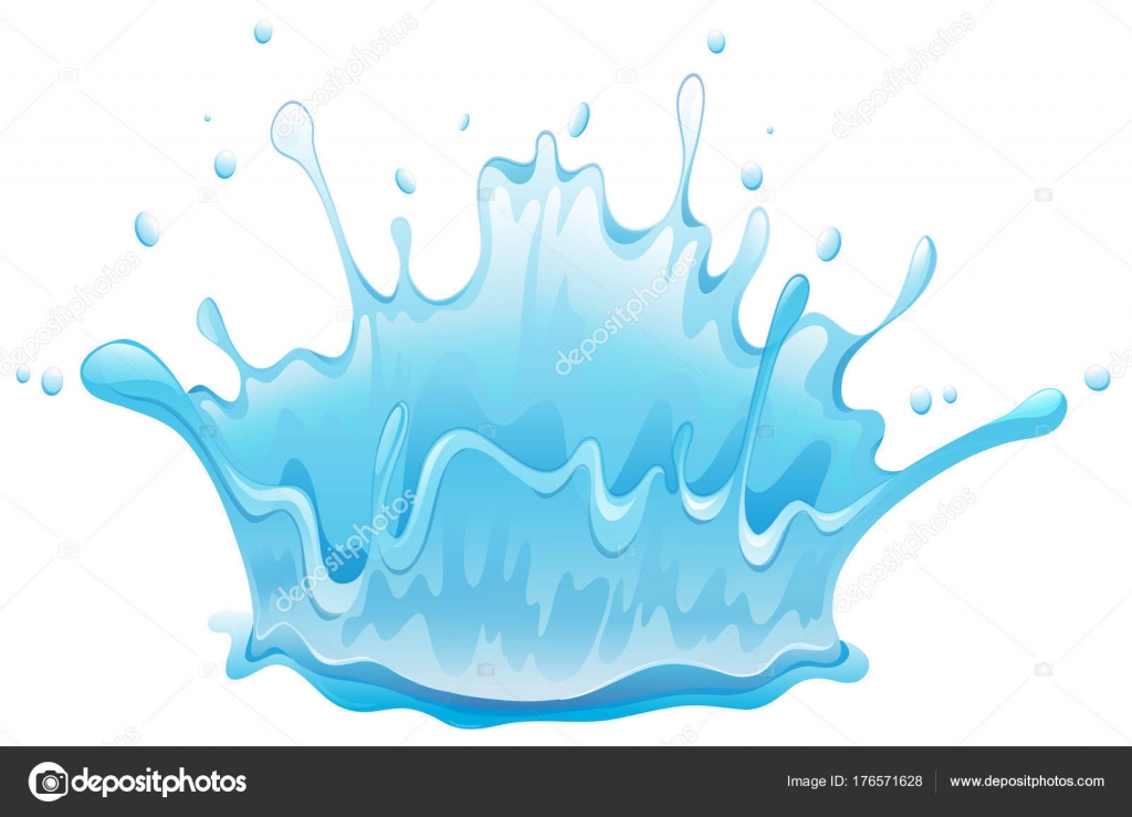 Water splash pattern on white background Stock Vector by ©brgfx 176571628