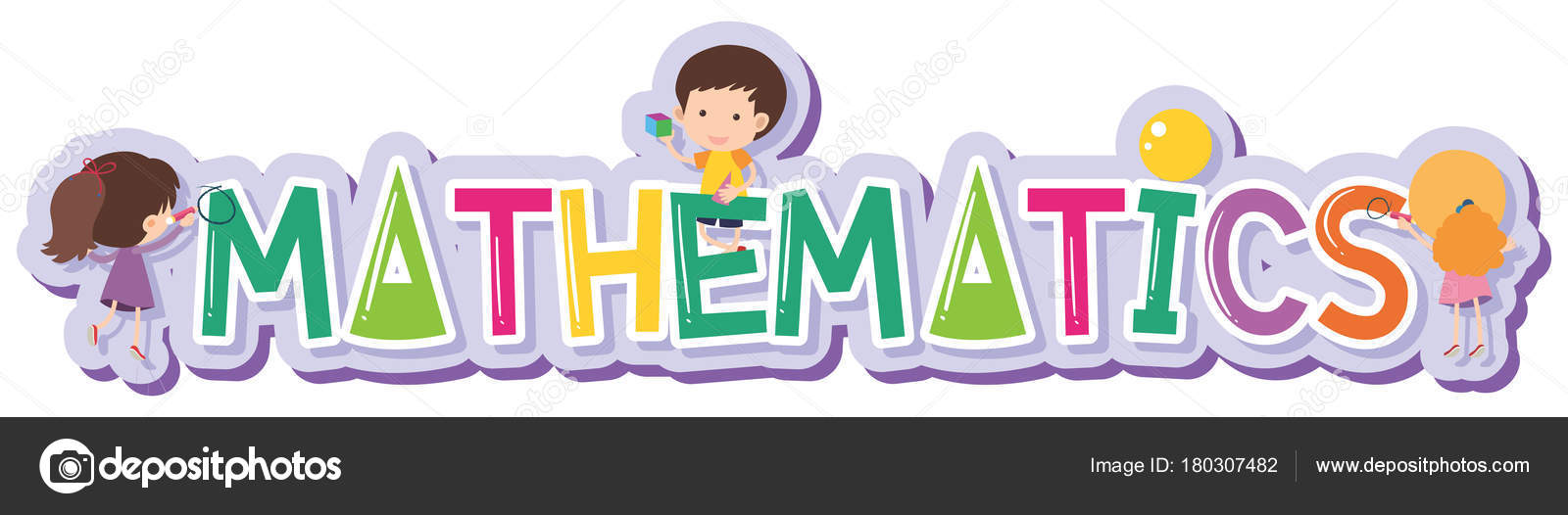 Font design for Mathematics Stock Vector by ©brgfx 180307482