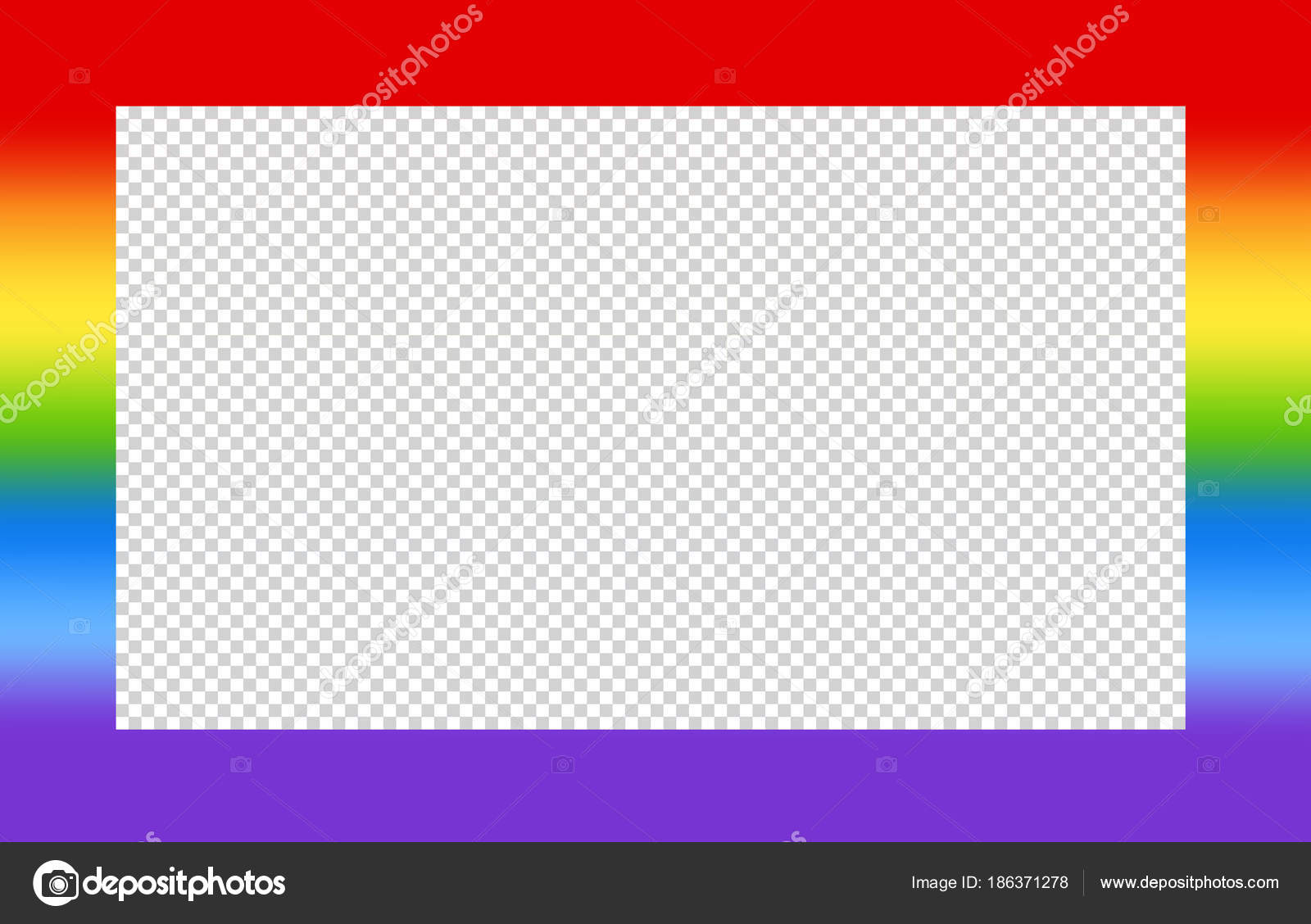 Frame design with rainbow color Stock Vector by ©brgfx 186371278
