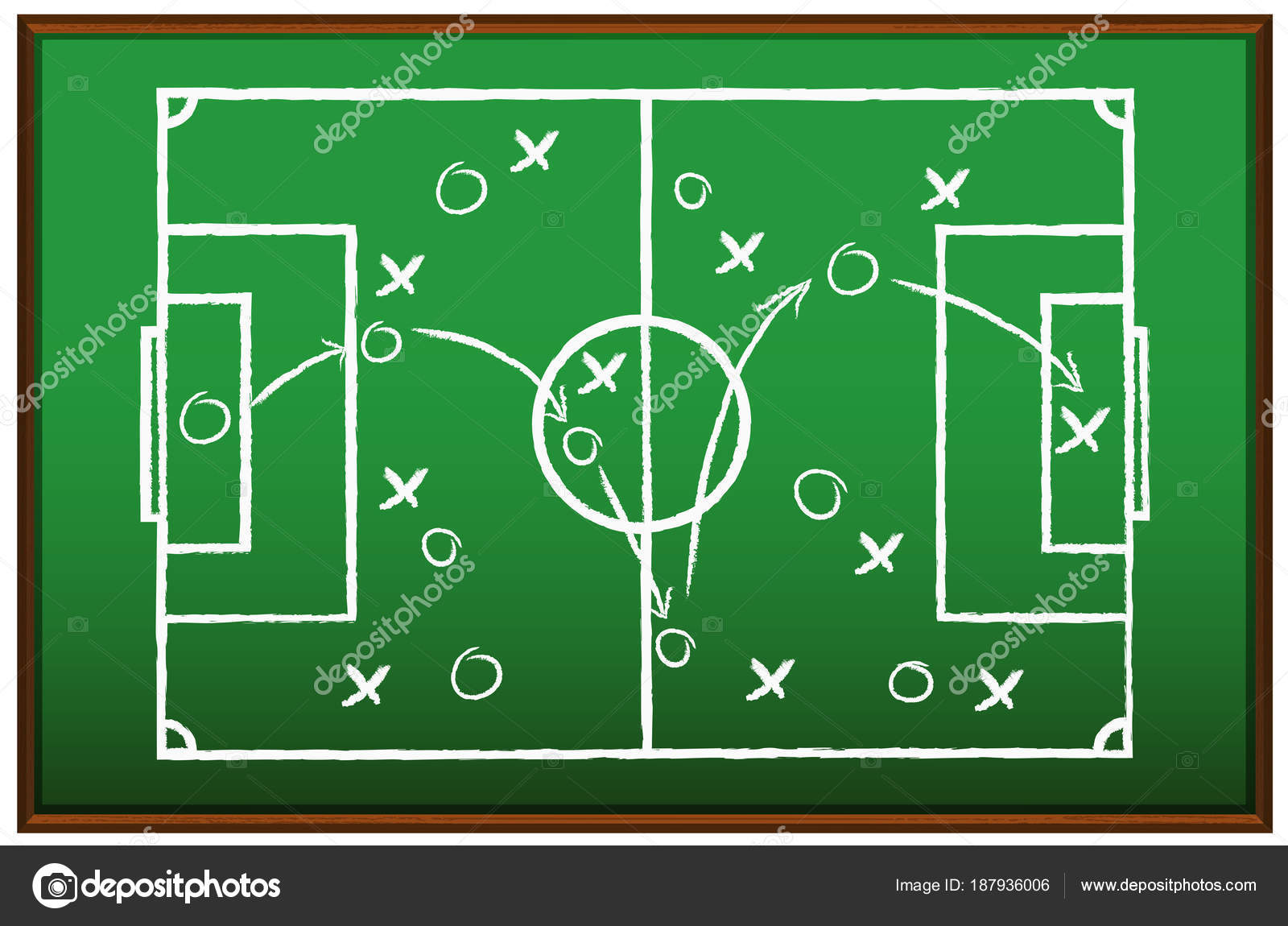 Game plan on green board Stock Vector Image by ©brgfx #187936006
