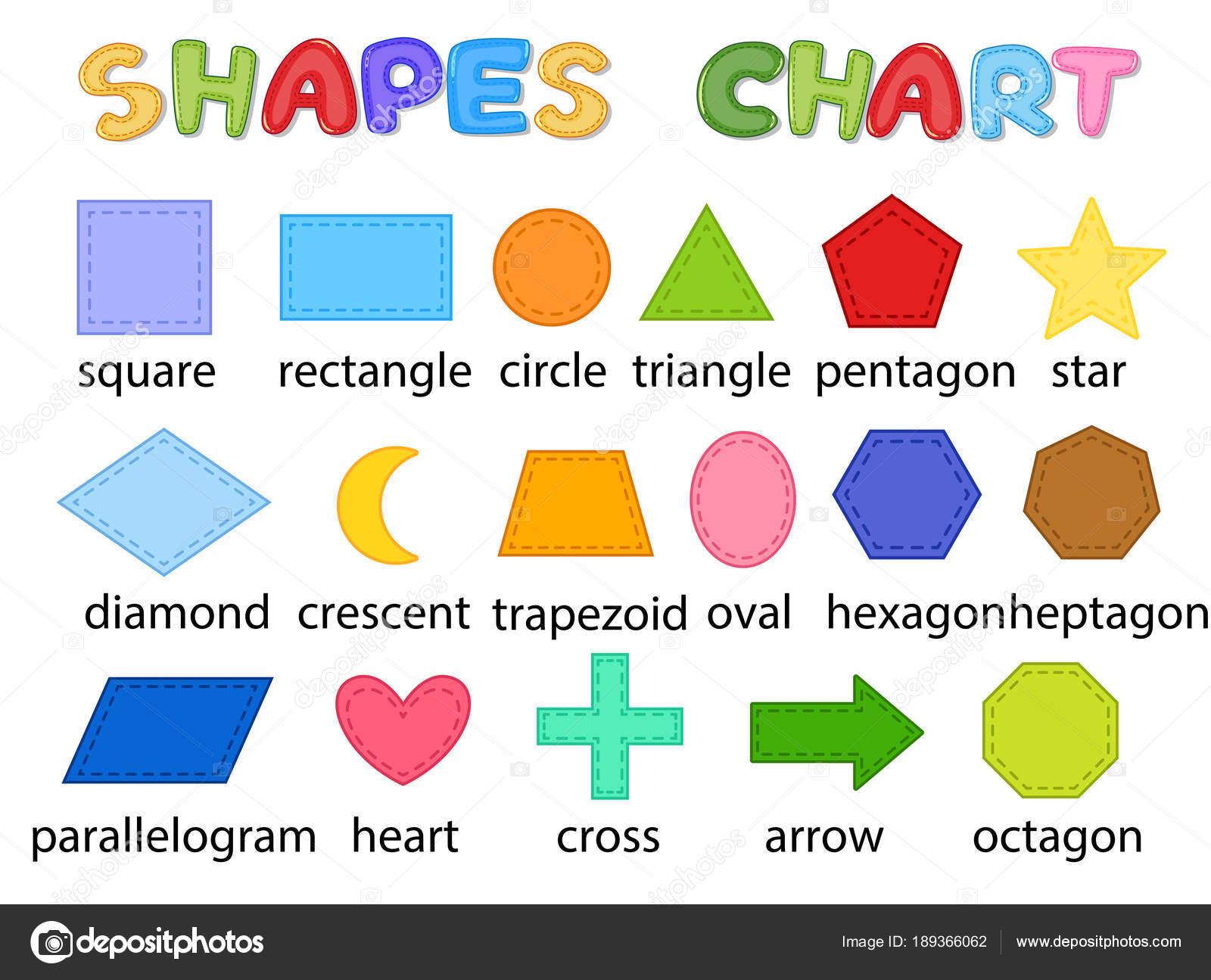 Different shapes on white background Stock Vector Image by ©brgfx ...