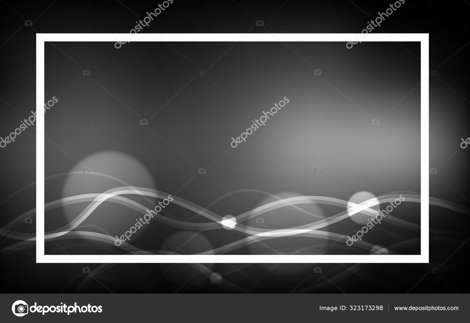Frame template design with gray ligths Stock Vector Image by ©brgfx ...