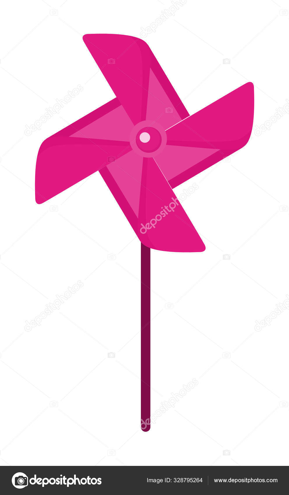 Isolated wind spinner in pink color Stock Vector Image by ©brgfx #328795264