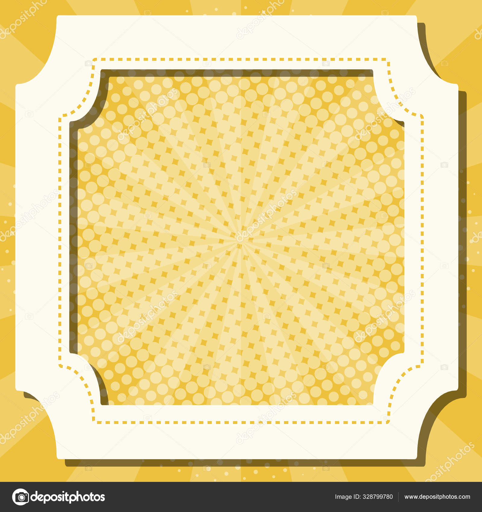 Yellow background template with frame Stock Vector by ©brgfx 328799780