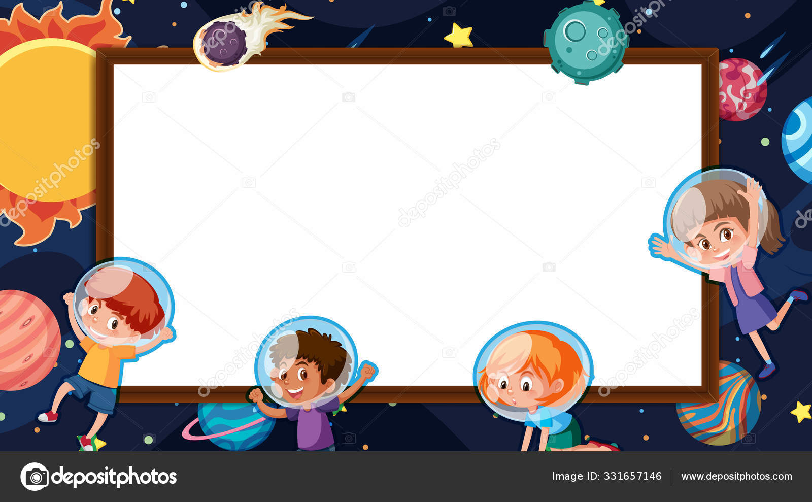 Outer Space Page Border