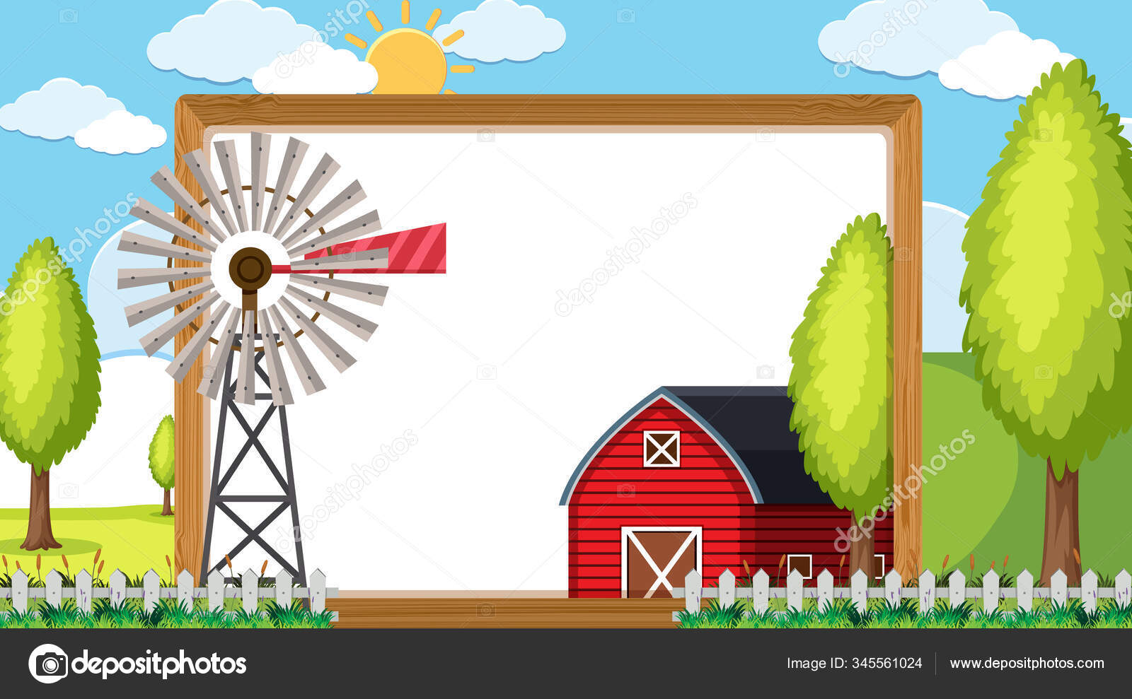 Red Barn Clipart Borders Red Barn Vector Art PNG, Red Barn Clipart,