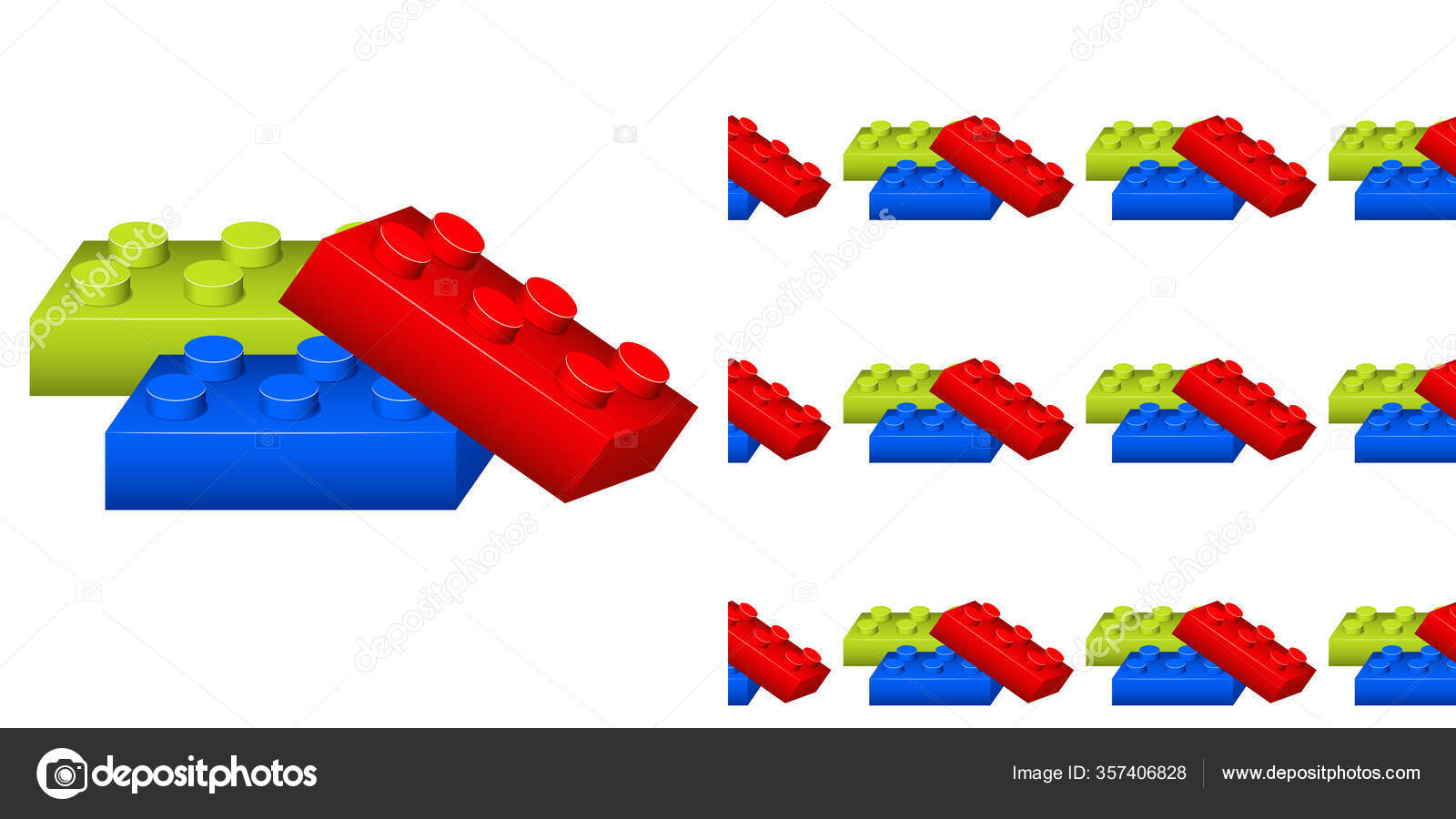 Seamless Background Design Colorful Blocks Illustration Stock Vector ...