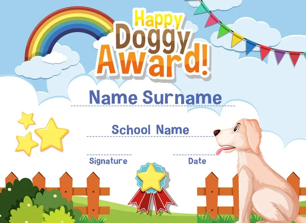 Certificate Template Spelling Award Alphabets Background Illustration ...
