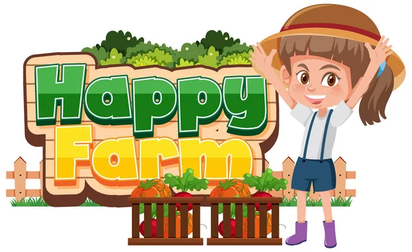 100,000 Happy farmer cartoon Vector Images | Depositphotos