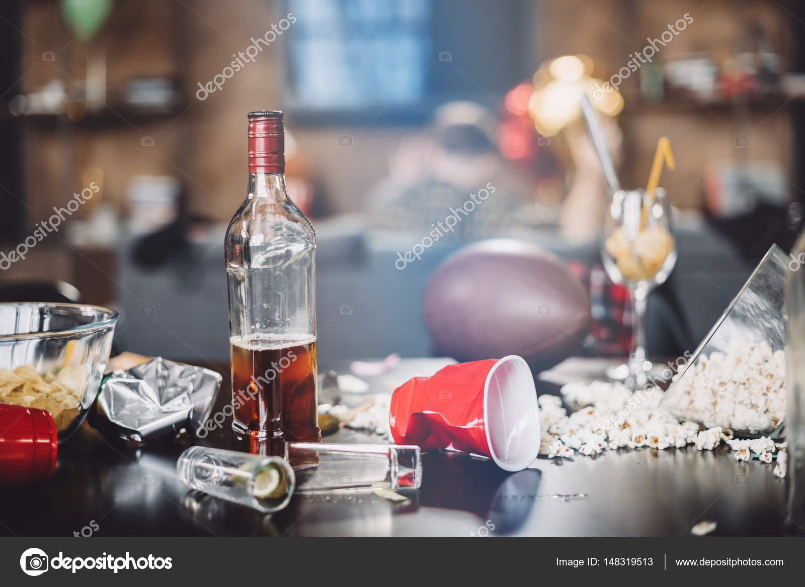 After Party Mess Alcohol