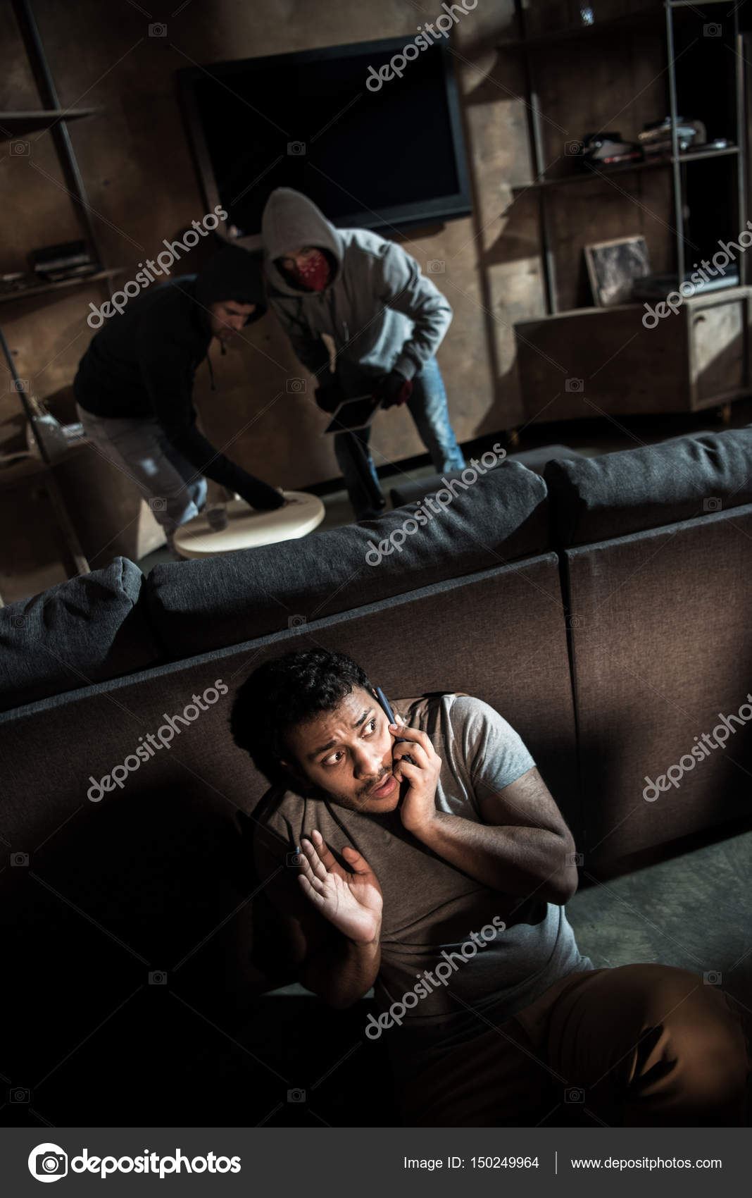 Scared Person Hiding