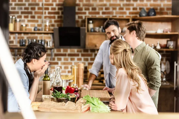 young people at home party - Stock Image - Everypixel